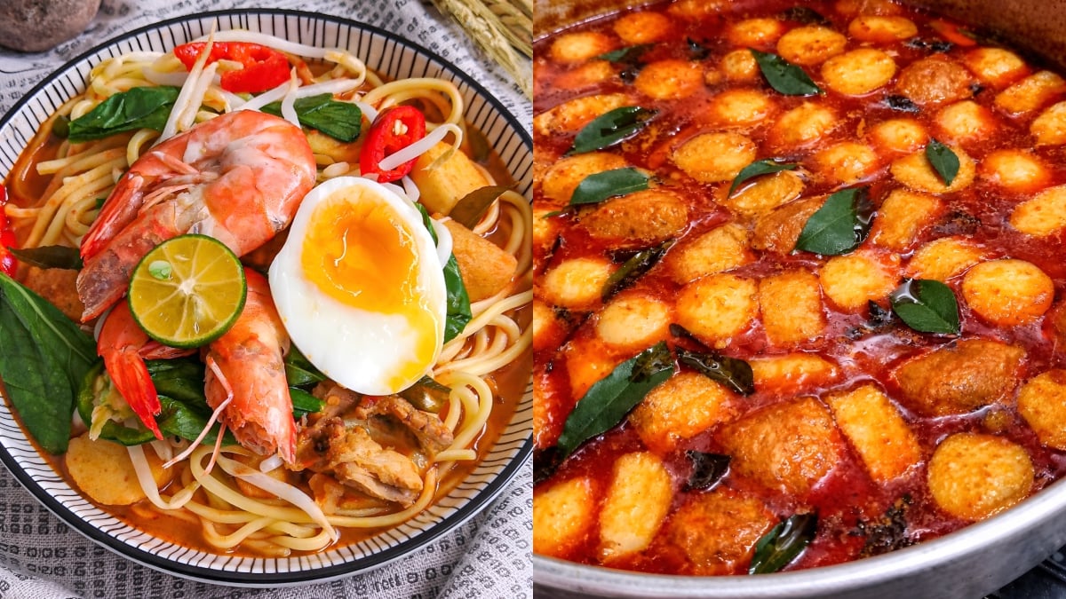 Mee Kari Simple Paling Sedap Dengan Kuah Santan Lembut & Wangi