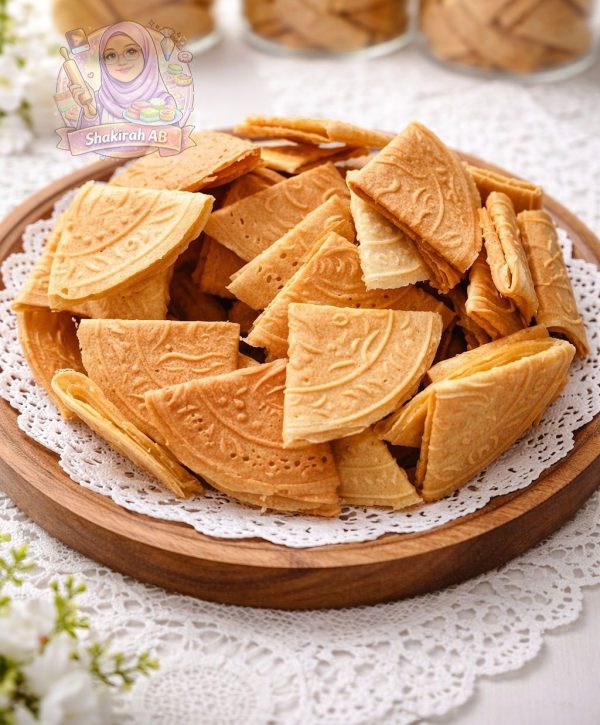 Resepi Kuih Kapit Rangup, Nipis & Wangi Santan, Snek Wajib Raya!