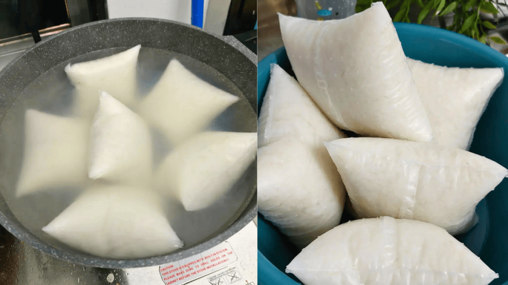 Teknik Rebus Nasi Impit Dalam Masa Singkat, Cepat Masak & Jimat Gas!