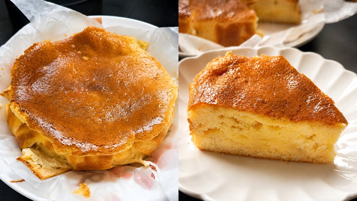 Burnt Cheesecake Resepi Mudah 7 Bahan, Lembut Berkrim Cair Di Mulut