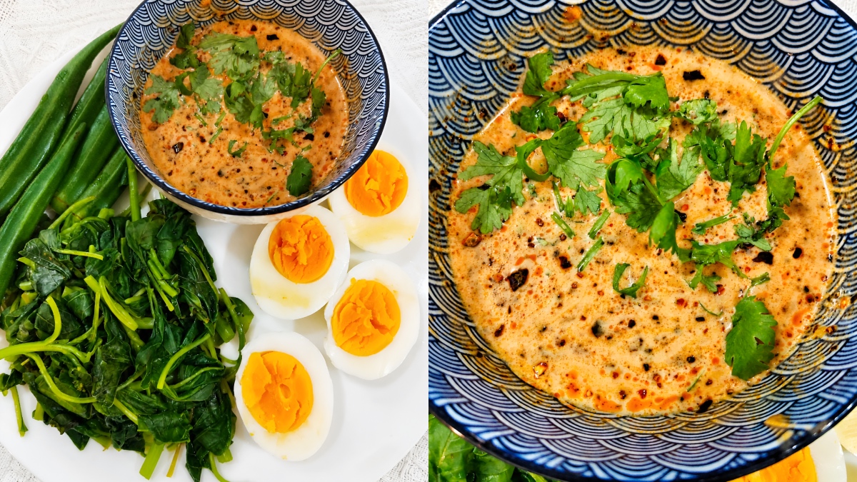 Bayam Rebus Viral Cicah Sos Sukiya Menu Diet Mudah & Sedap