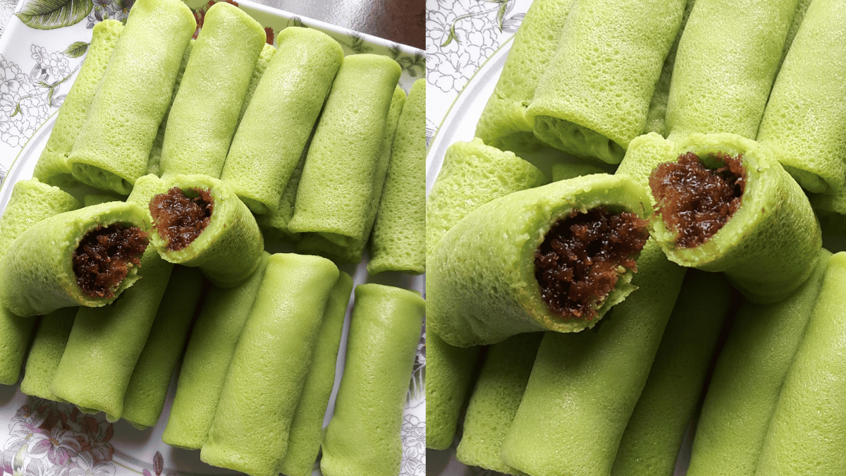 Kuih Ketayap Sukatan Cawan, Kulit Lembut Bergulung Cantik